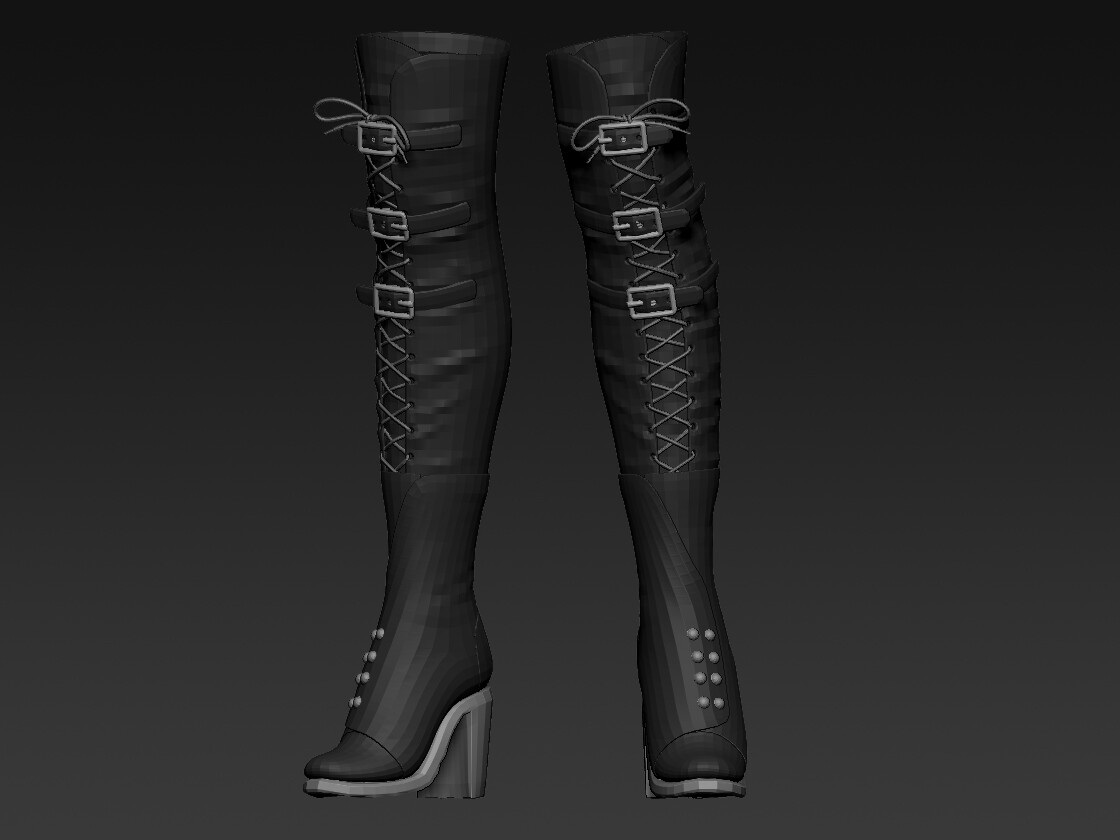 ArtStation - Boots Female - Basemesh | Resources