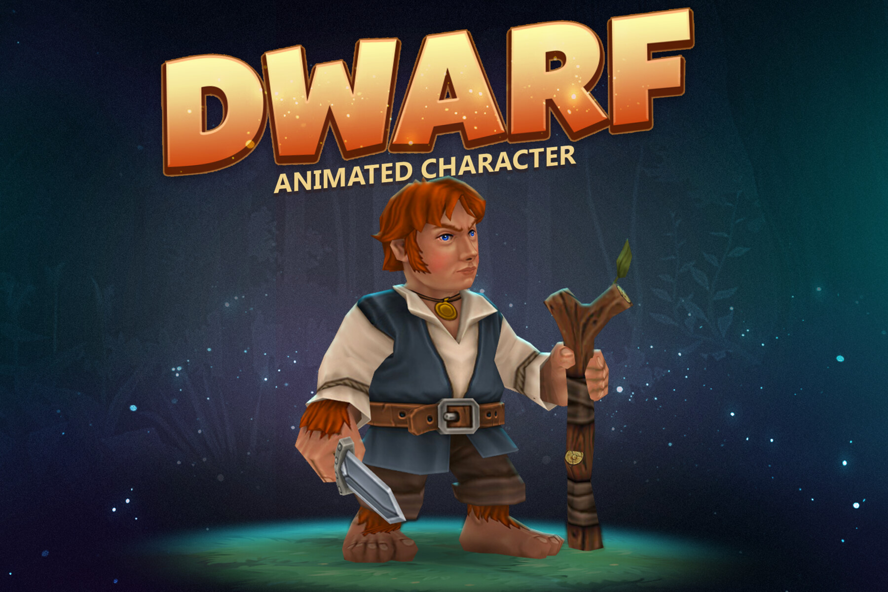ArtStation - Dwarf animated character | Game Assets