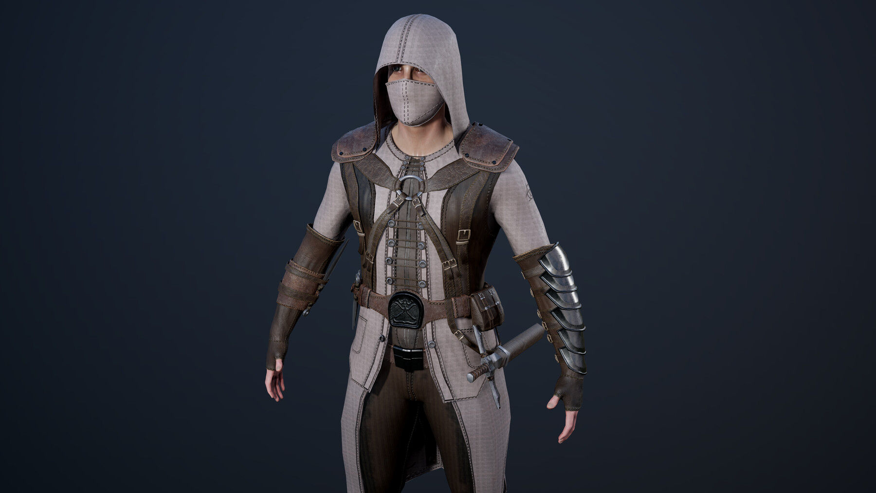 ArtStation - Assassin Secretive low poly game model | Game Assets