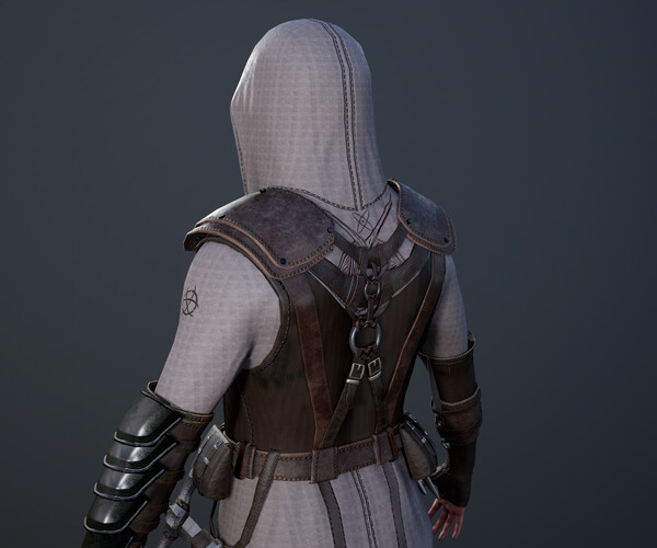ArtStation - Assassin Secretive low poly game model | Game Assets