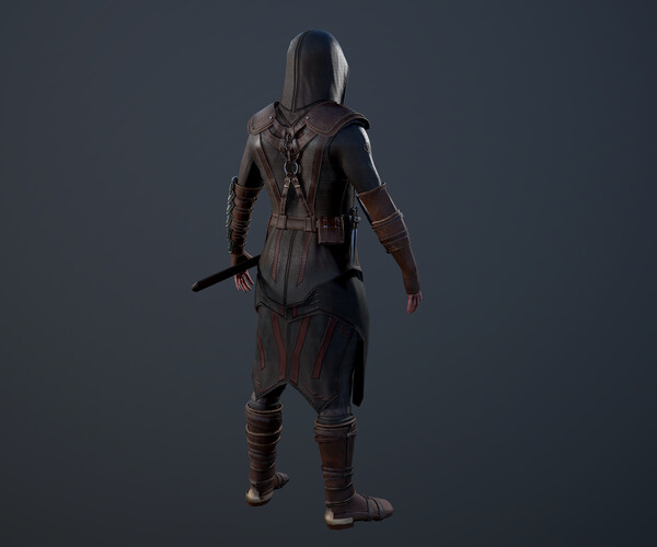 ArtStation - Assassin Secretive low poly game model | Game Assets