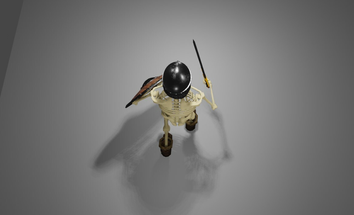 ArtStation - Skeleton Warrior Medieval - Animated 3D model | Game Assets