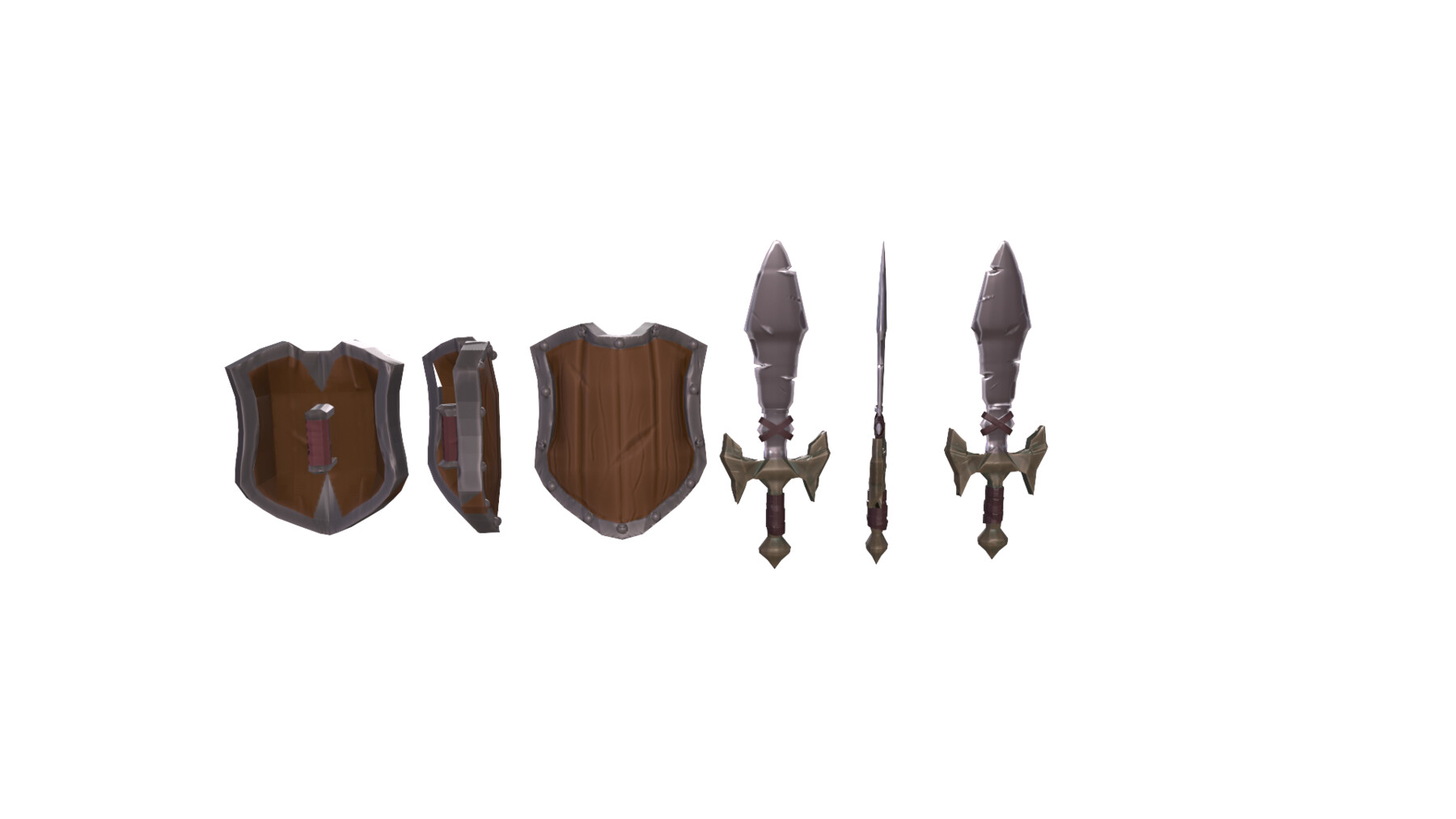 ArtStation - Medieval Fantasy Sword And Shield | Game Assets