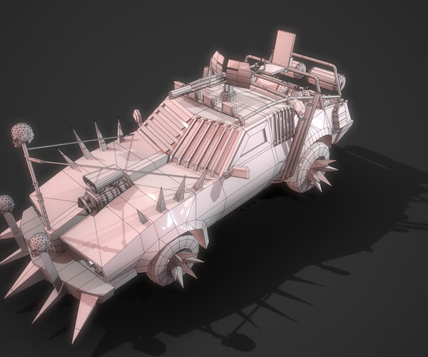 ArtStation - Apocalyptic Vehicle car 2 | Game Assets