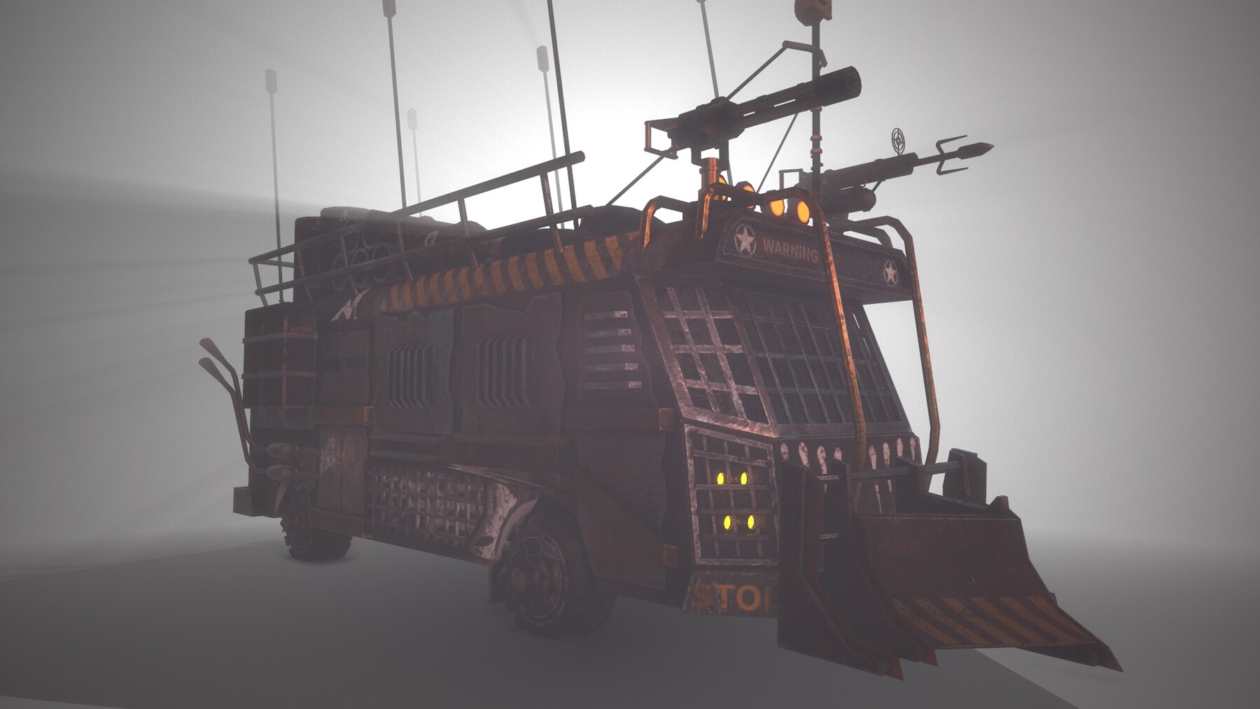 ArtStation - Apocalyptic Bus Vehicle | Game Assets