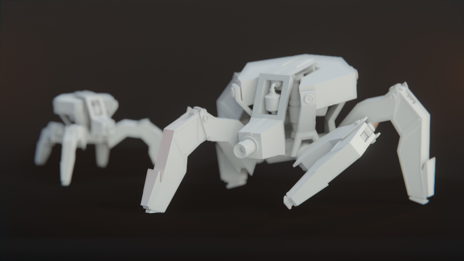 ArtStation - Sci-Fi Lowpoly Spider bot | Resources