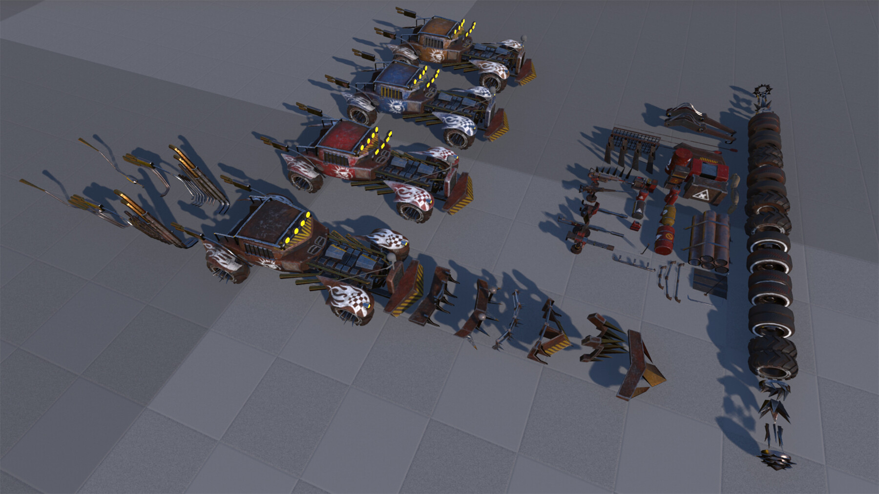 ArtStation - Apocalyptic Nux Vehicle | Game Assets