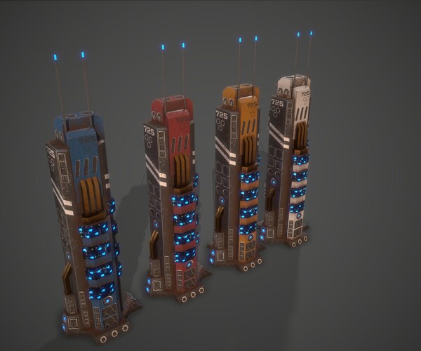ArtStation - Futuristic Building 05 | Game Assets