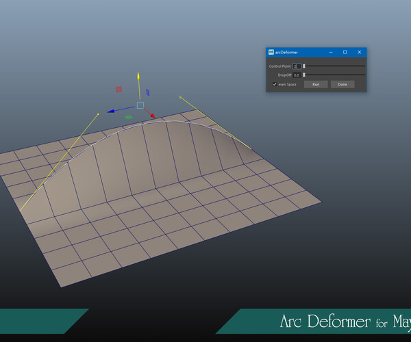 ArtStation - arc Deformer for Maya | Resources