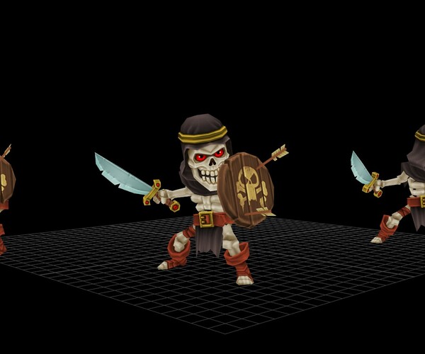 ArtStation - Skeleton animated character | Game Assets