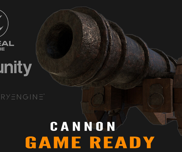 ArtStation - Cannon-Game Ready Assets | Game Assets