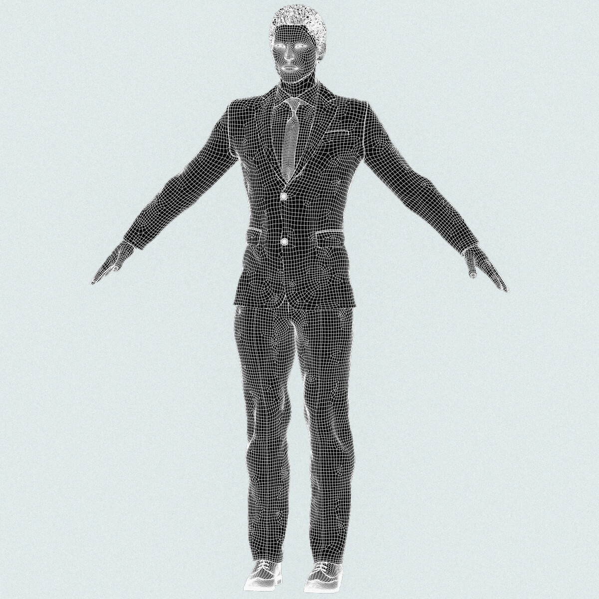 ArtStation - Handsome Suit Man 3D Character | Resources