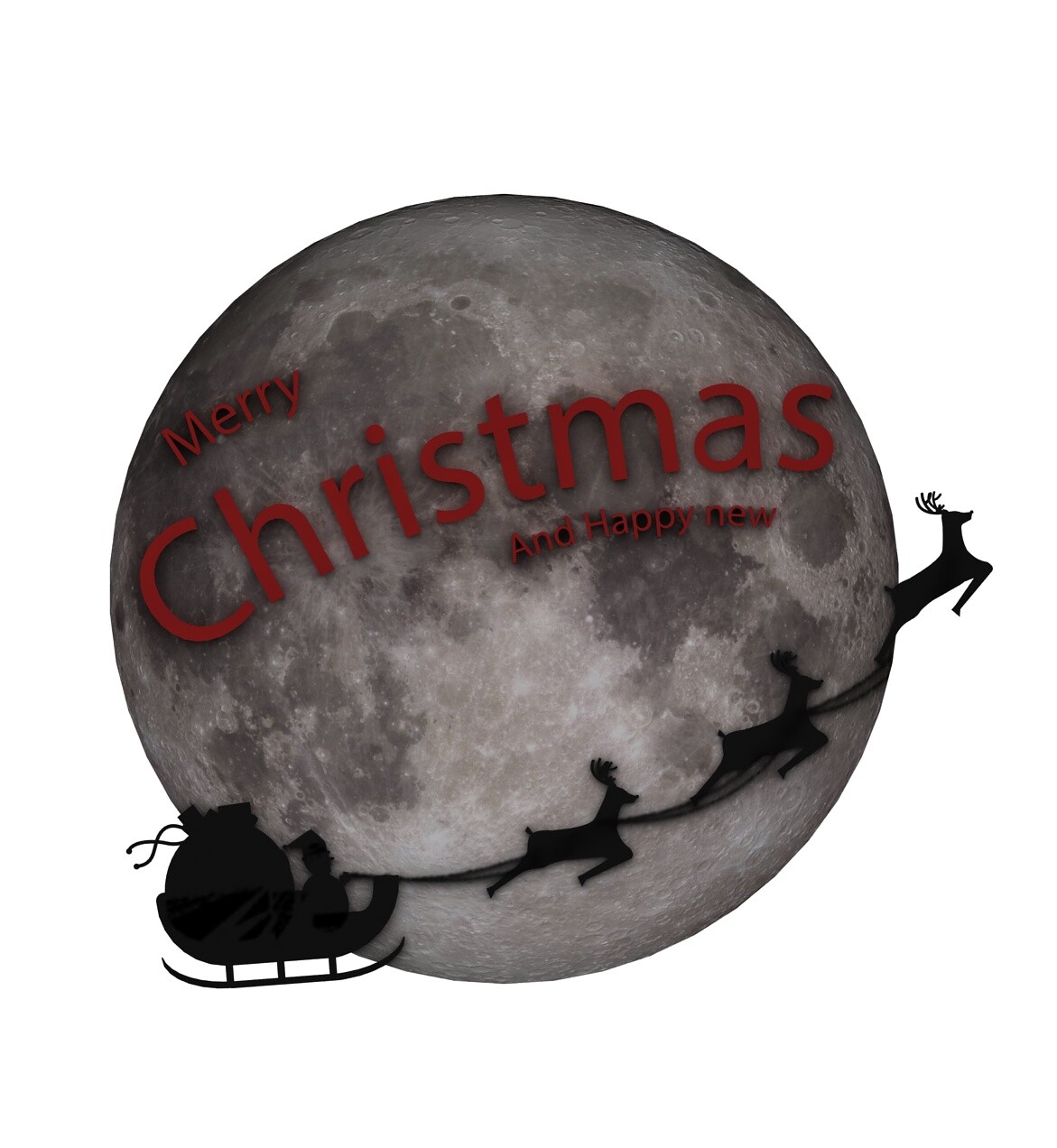 ArtStation - Christmas Moon Decoration | Resources