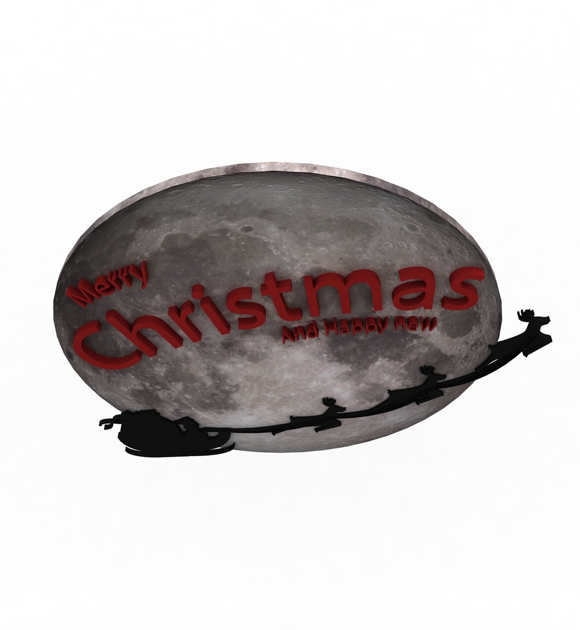 ArtStation - Christmas Moon Decoration | Resources