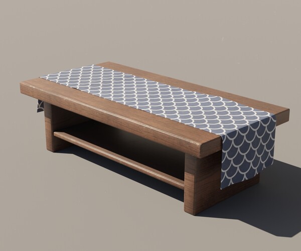 ArtStation - Japanese Table 4 | Game Assets