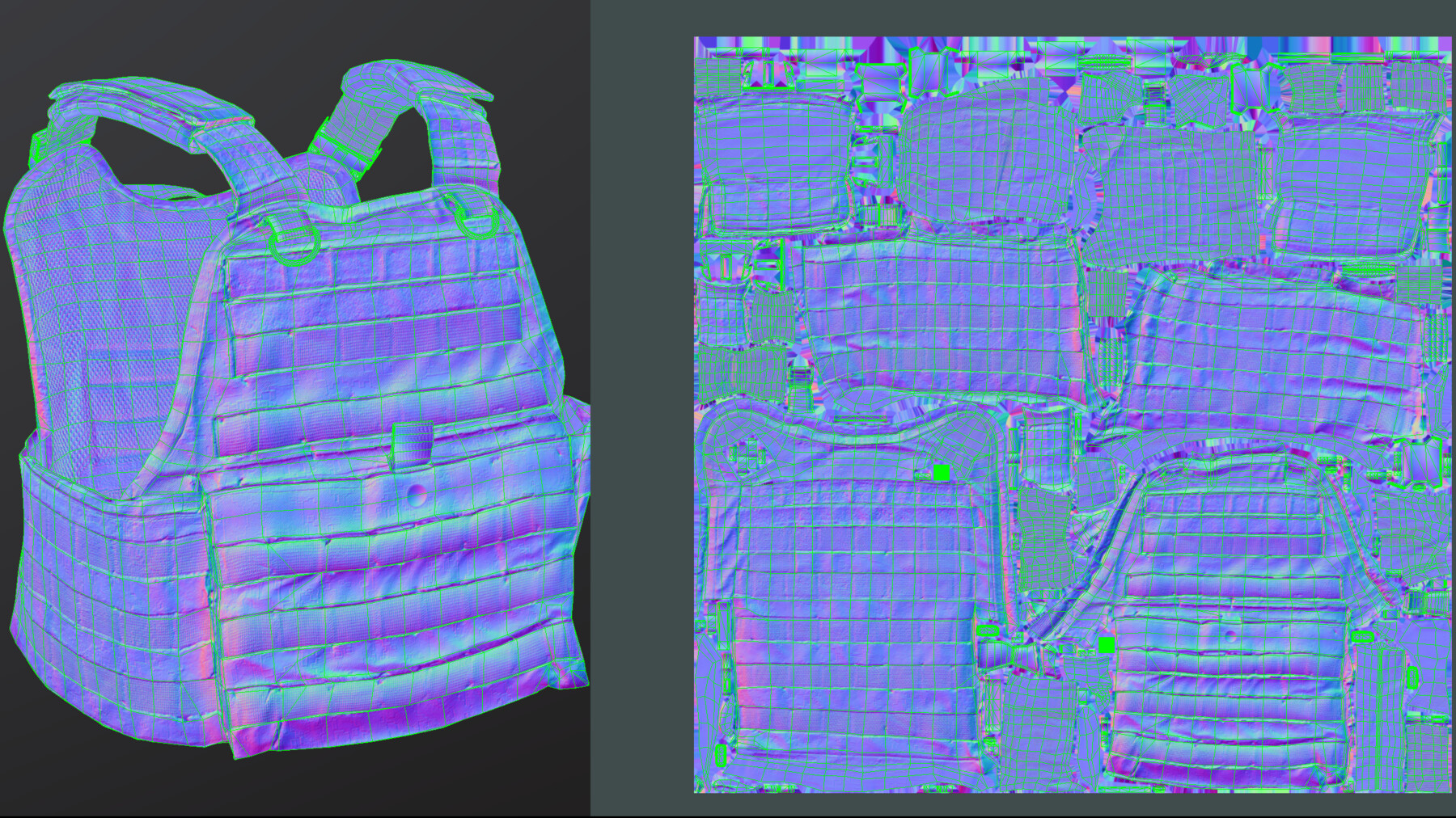 ArtStation - Customizable Combat Vest | Game Assets