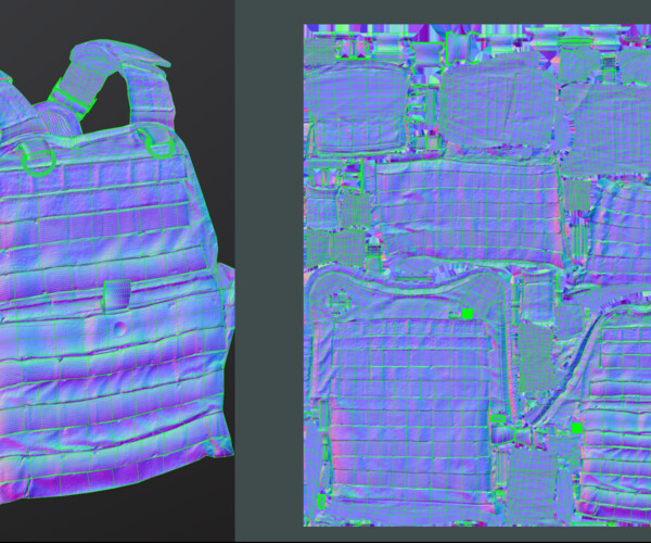 ArtStation - Customizable Combat Vest | Game Assets