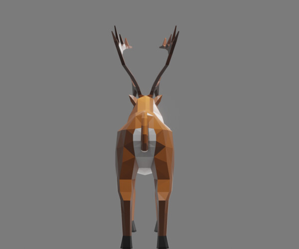 ArtStation - Low Poly Reindeer | Resources