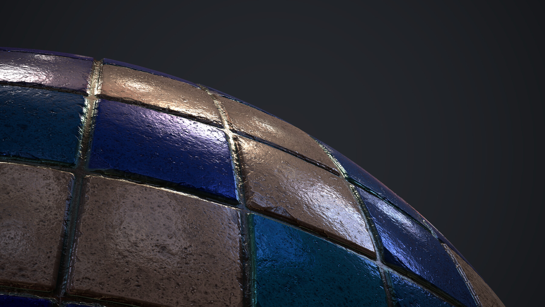 ArtStation - Blue Mosaic Material | Substance Designer Graph and File ...