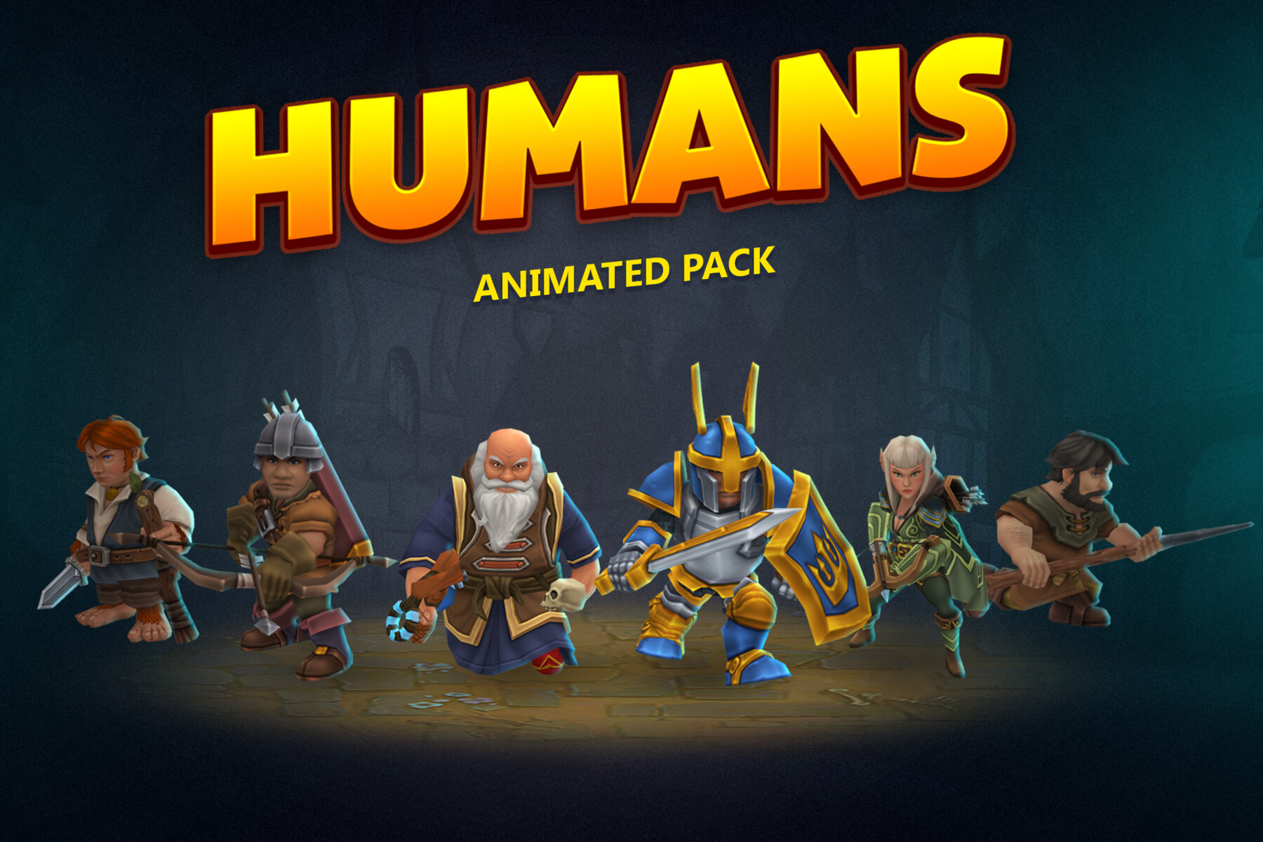 ArtStation - Humans animated pack | Game Assets