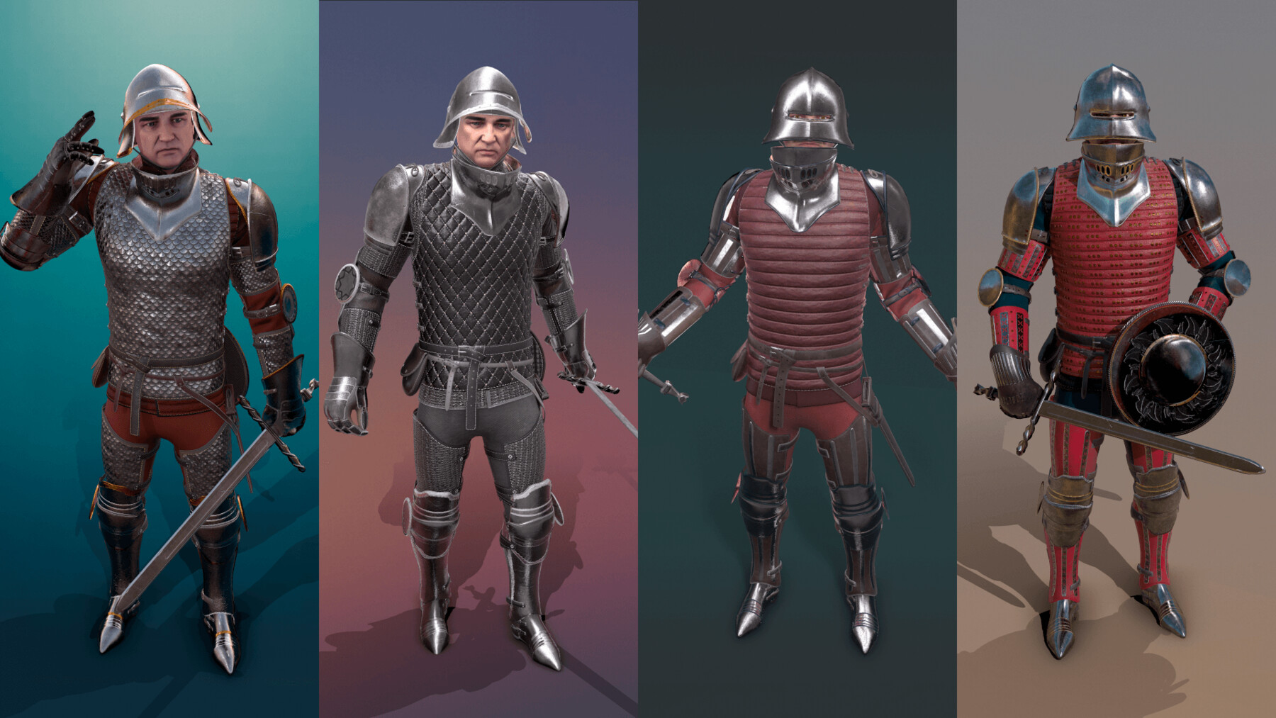 ArtStation - TAB Medieval Knights Pack - 2 | Game Assets