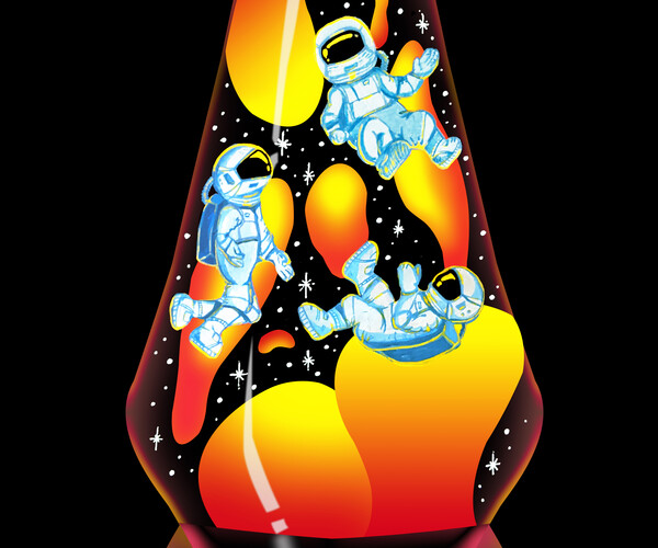 ArtStation - Space Explorers in a Lava Lamp | Artworks