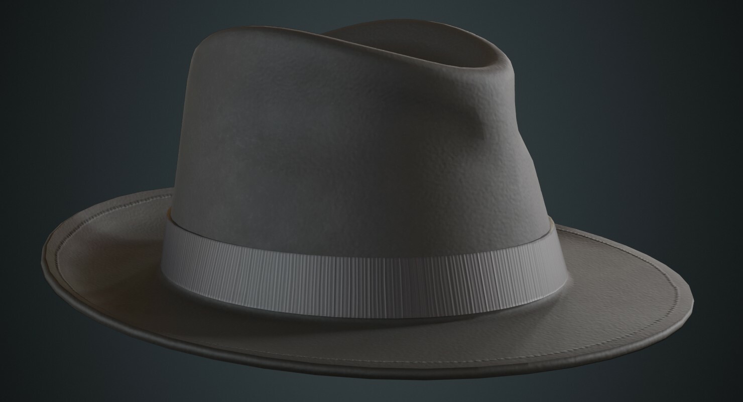 ArtStation - Fedora Hat 1A | Game Assets