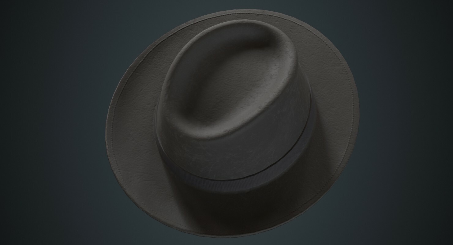 ArtStation - Fedora Hat 1B | Game Assets