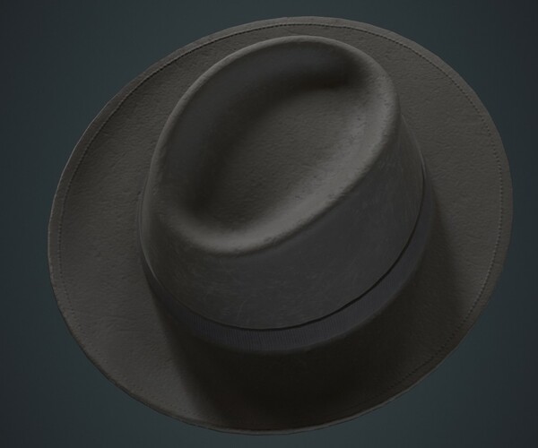 ArtStation - Fedora Hat 1B | Game Assets