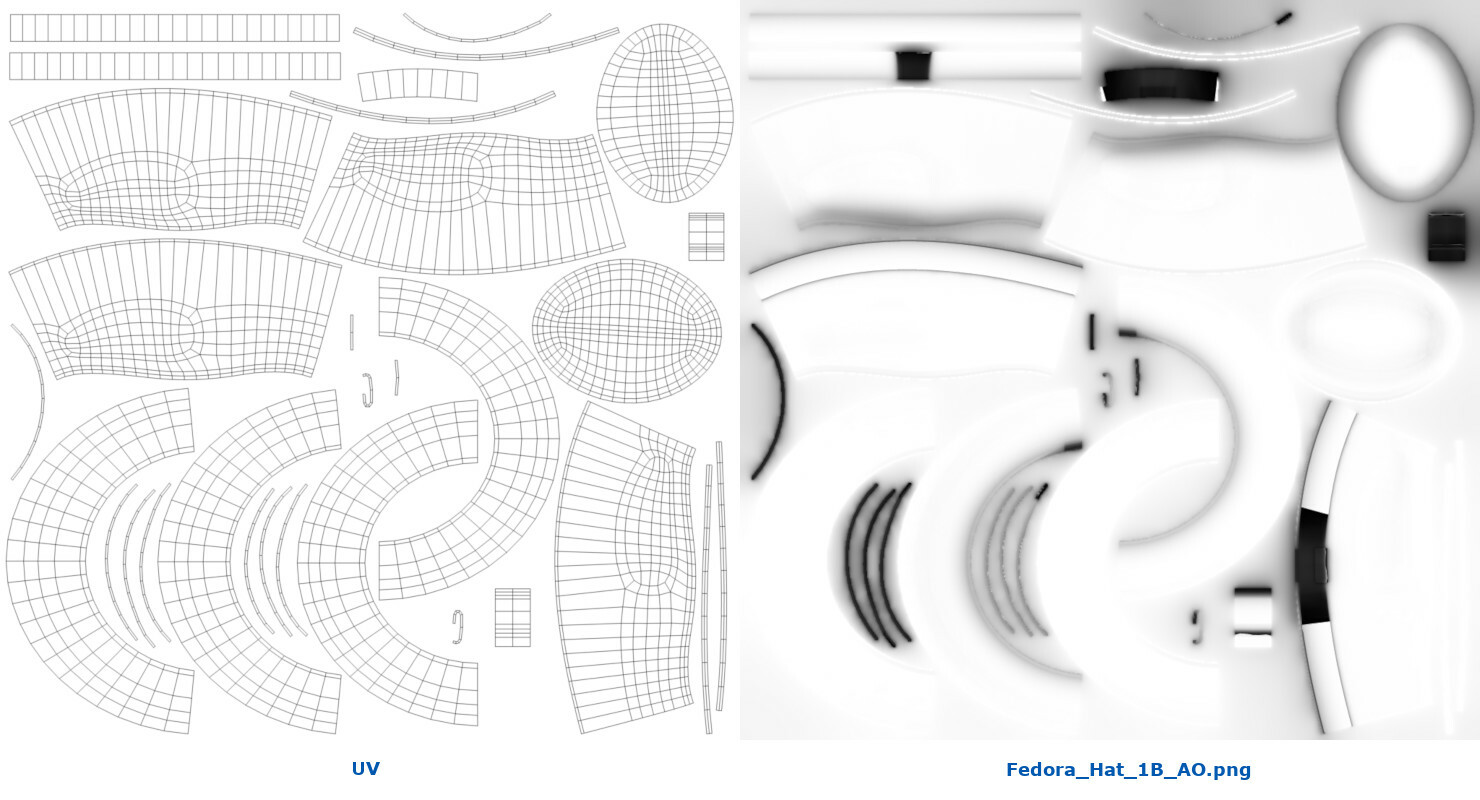 ArtStation - Fedora Hat 1B | Game Assets