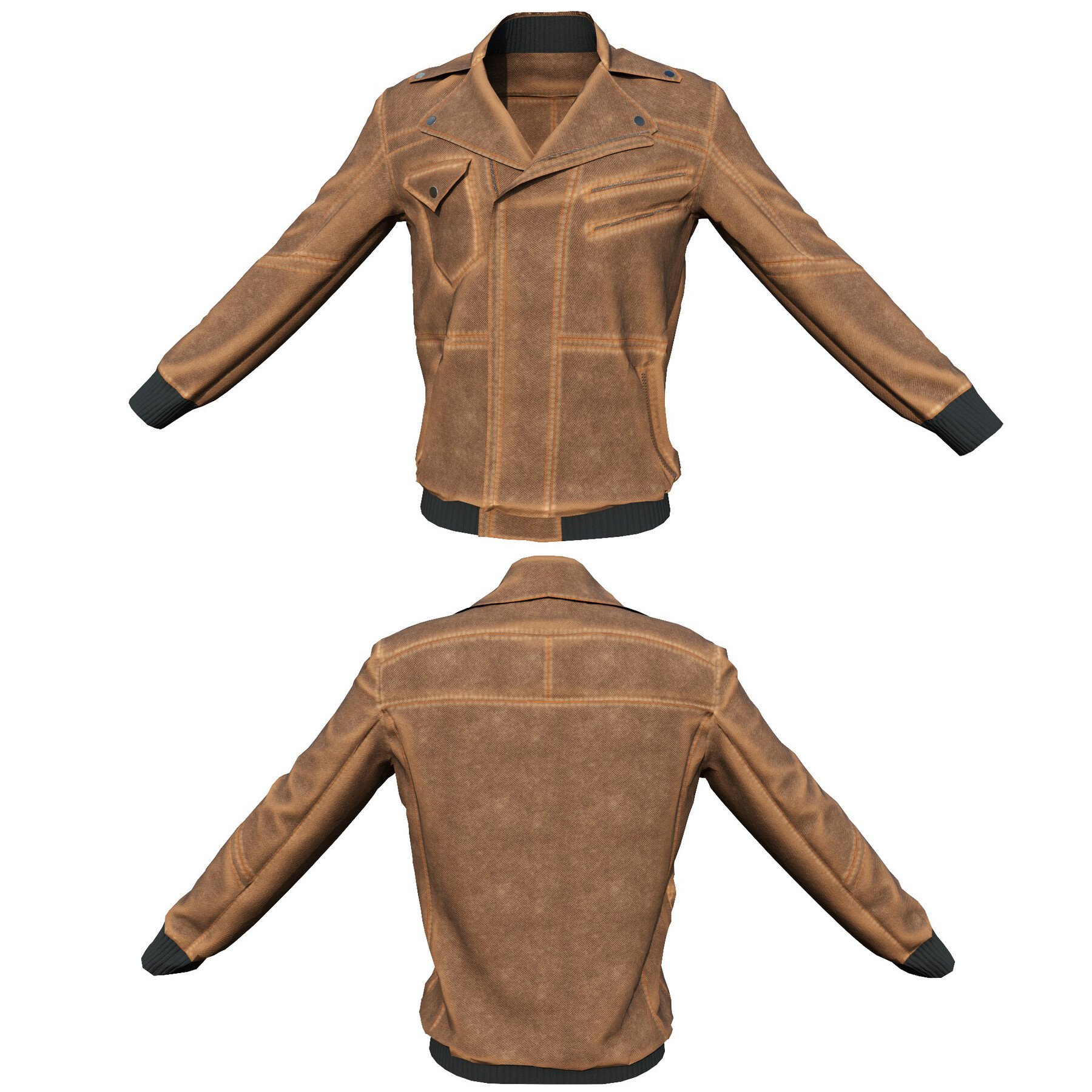 ArtStation - Low poly Male Jacket Collection 201204 | Game Assets