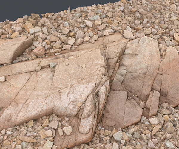 ArtStation - Photoscan_Beach Rock_0078_only HighPoly Mesh (16K Texture ...