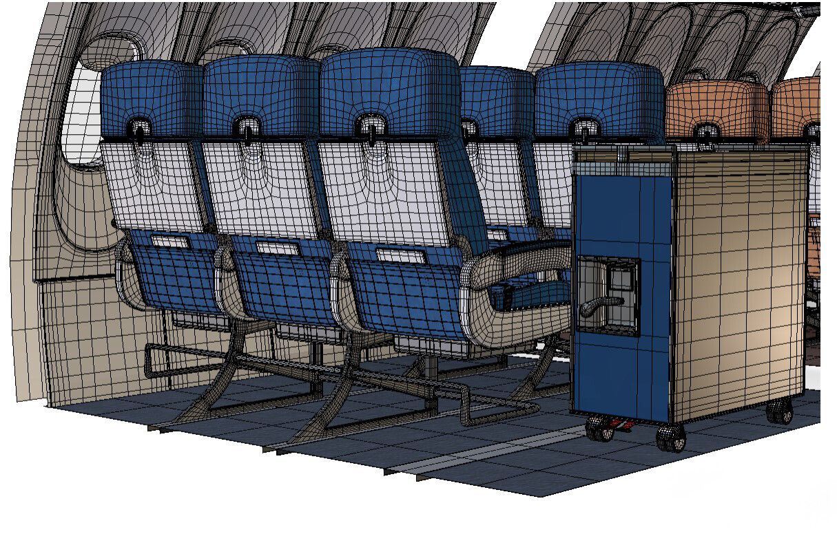 ArtStation - Airplane chair 3 colors | Resources