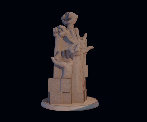 ArtStation - Hand statue photogrammetry 3d model | Resources