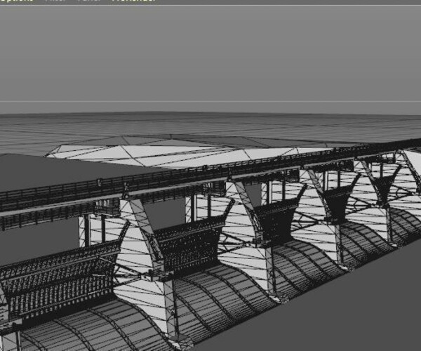 ArtStation - bridge dam 3D model 3D model | Game Assets