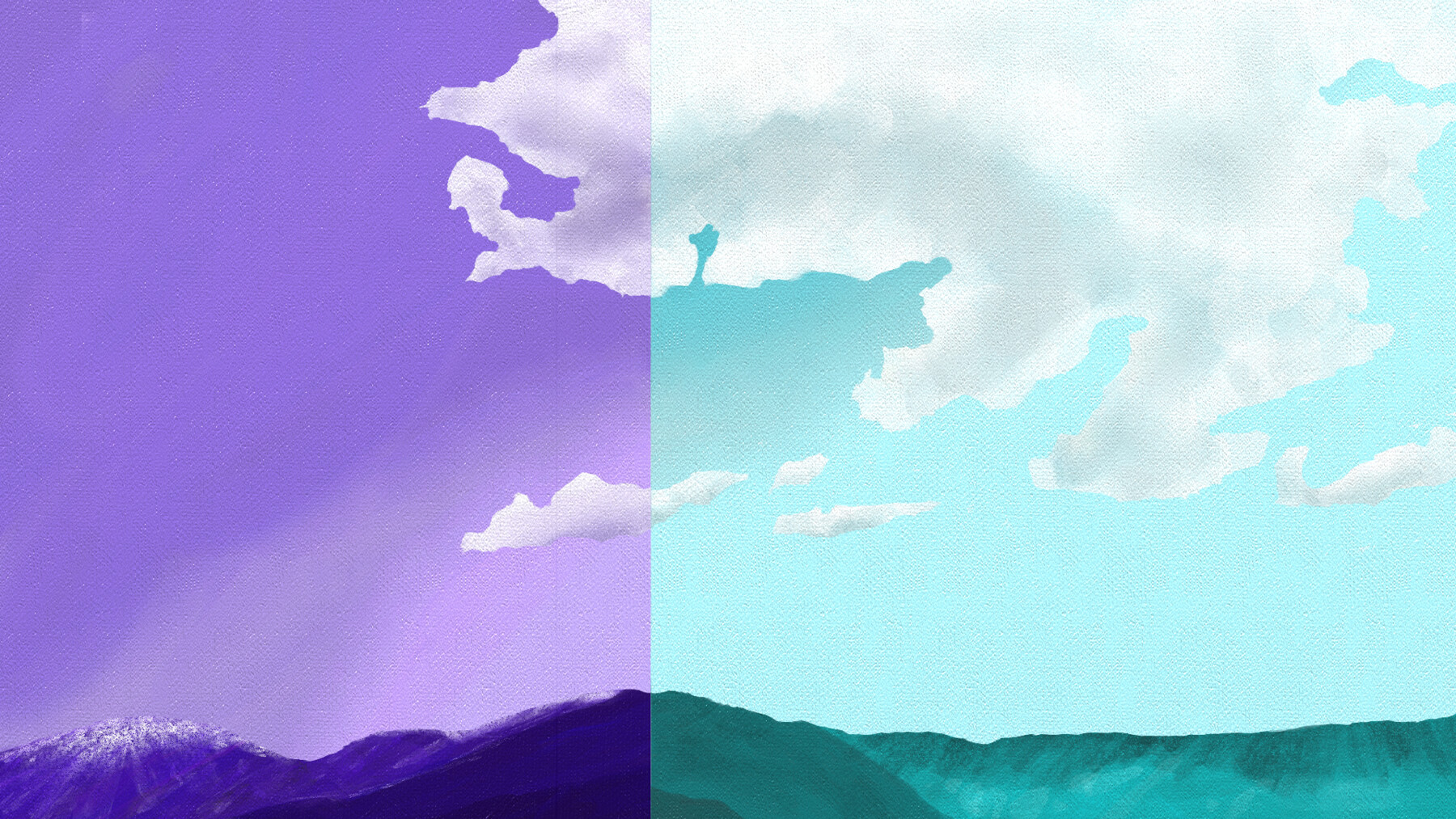 ArtStation - Split Sky Painting | Artworks