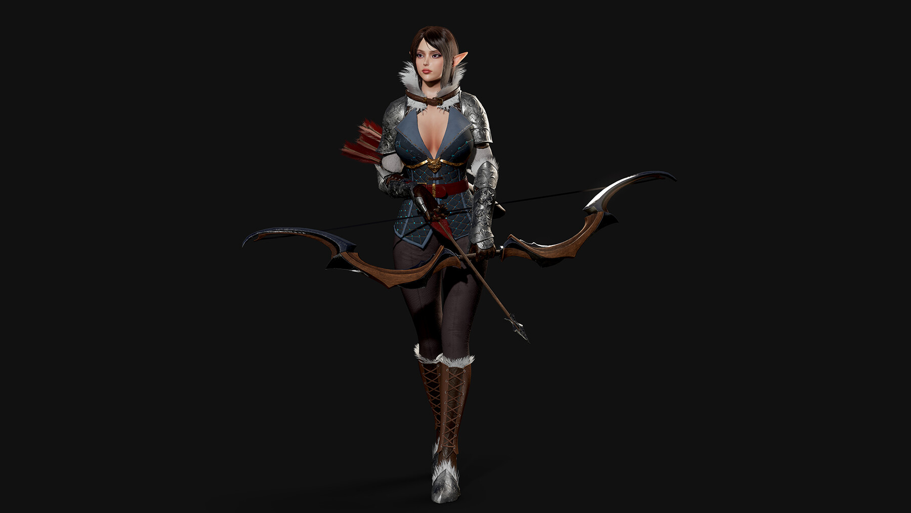 ArtStation - Archer Girl - Game Ready | Game Assets