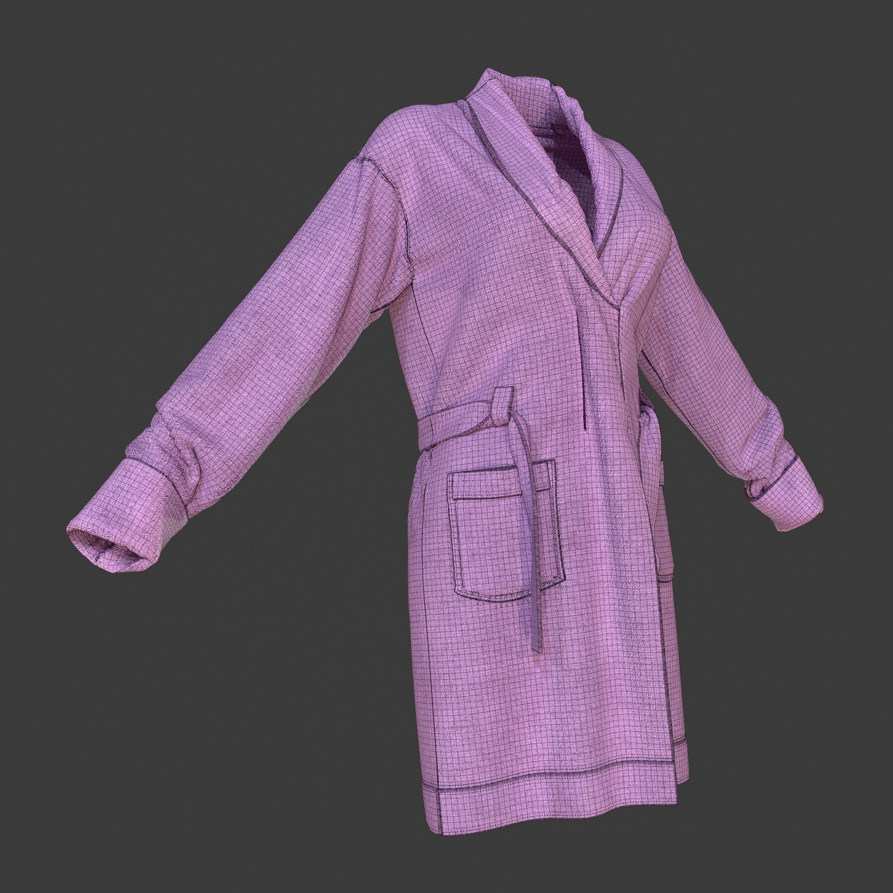 ArtStation - Bathing Robe Model + 43 Min Video | Game Assets