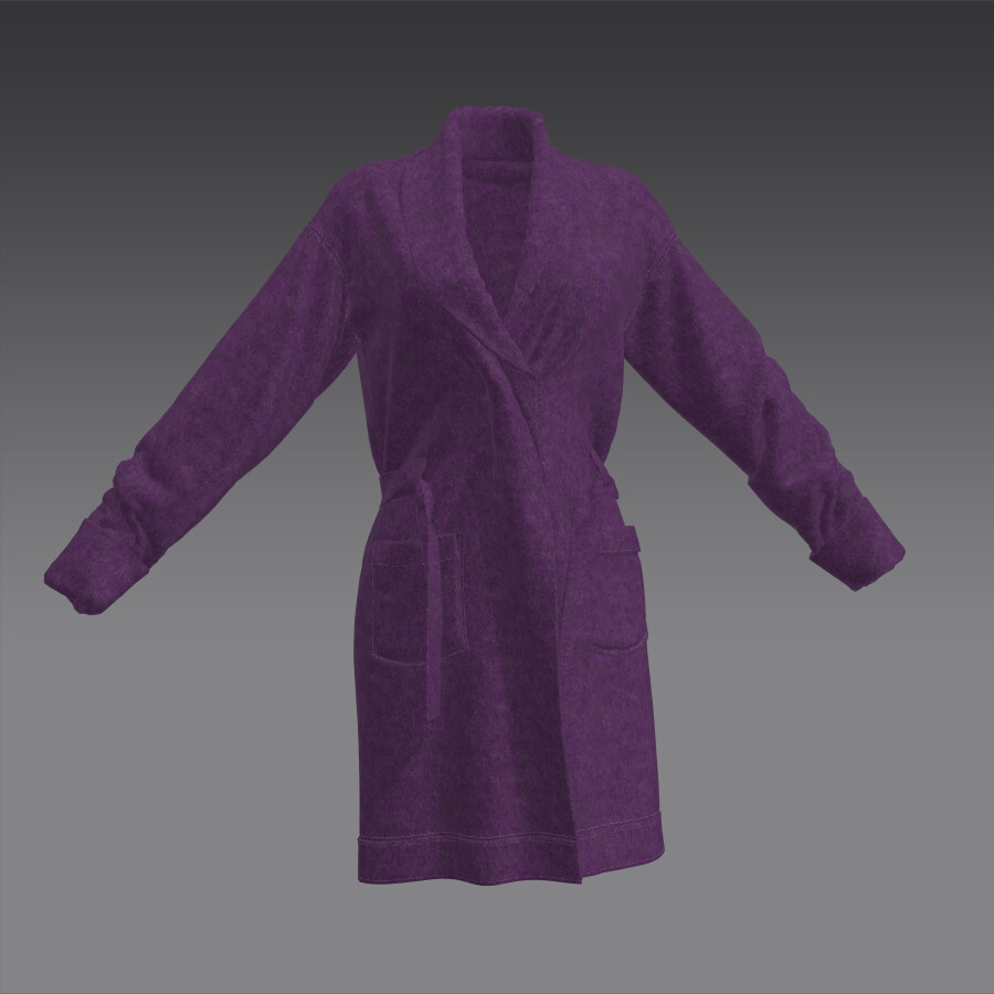 ArtStation - Bathing Robe Model + 43 Min Video | Game Assets