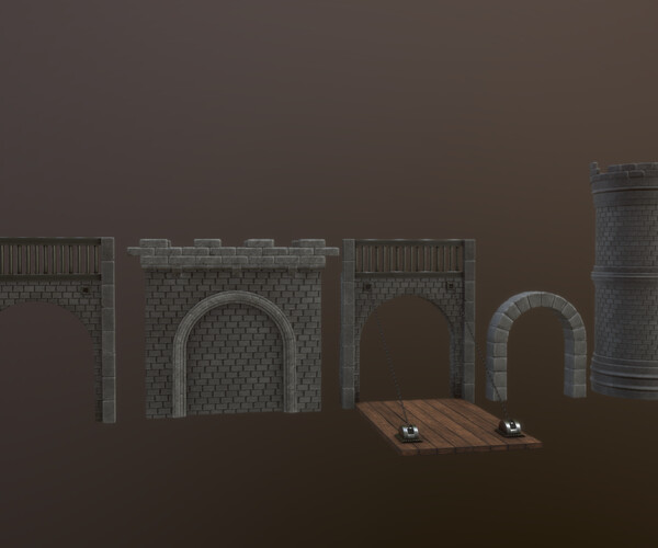 ArtStation - Castle Walls | Game Assets