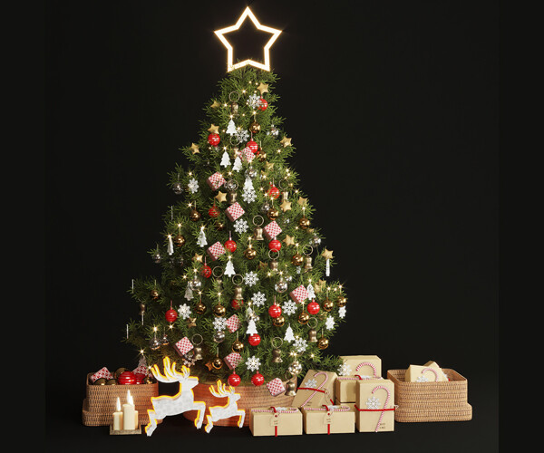 ArtStation - christmas tree decor set | Resources