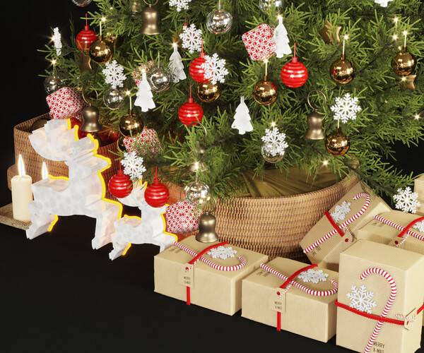 ArtStation - christmas tree decor set | Resources