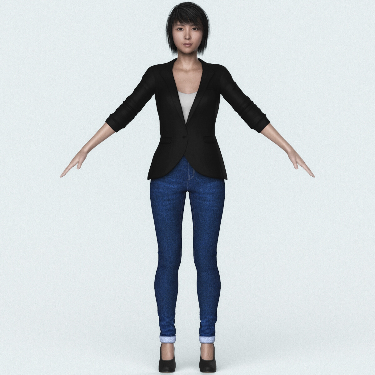 ArtStation - Young Chinese Girl 3D Character | Resources