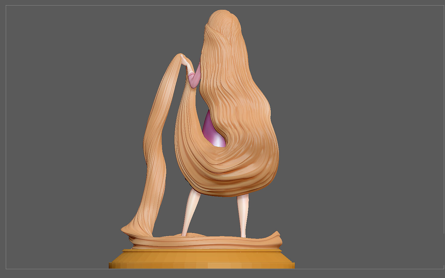 ArtStation - RAPUNZEL PRINCESS STATUE DISNEY ANIME PRETTY GIRL 3D print ...