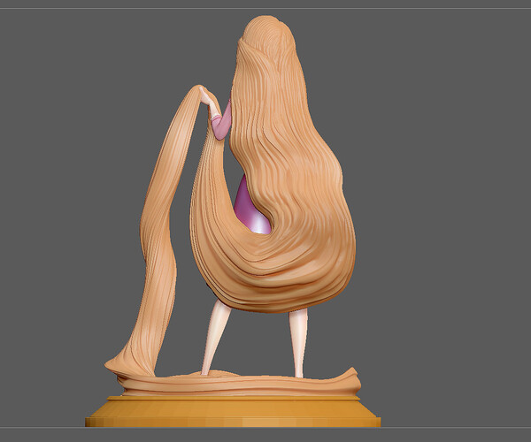 ArtStation - RAPUNZEL PRINCESS STATUE DISNEY ANIME PRETTY GIRL 3D print ...