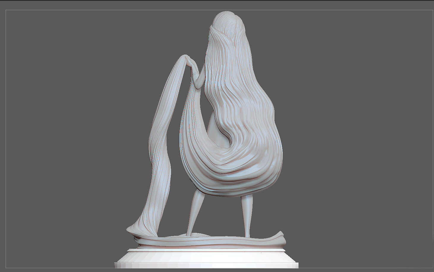 Artstation Rapunzel Princess Statue Disney Anime Pretty Girl 3d Print Model Resources