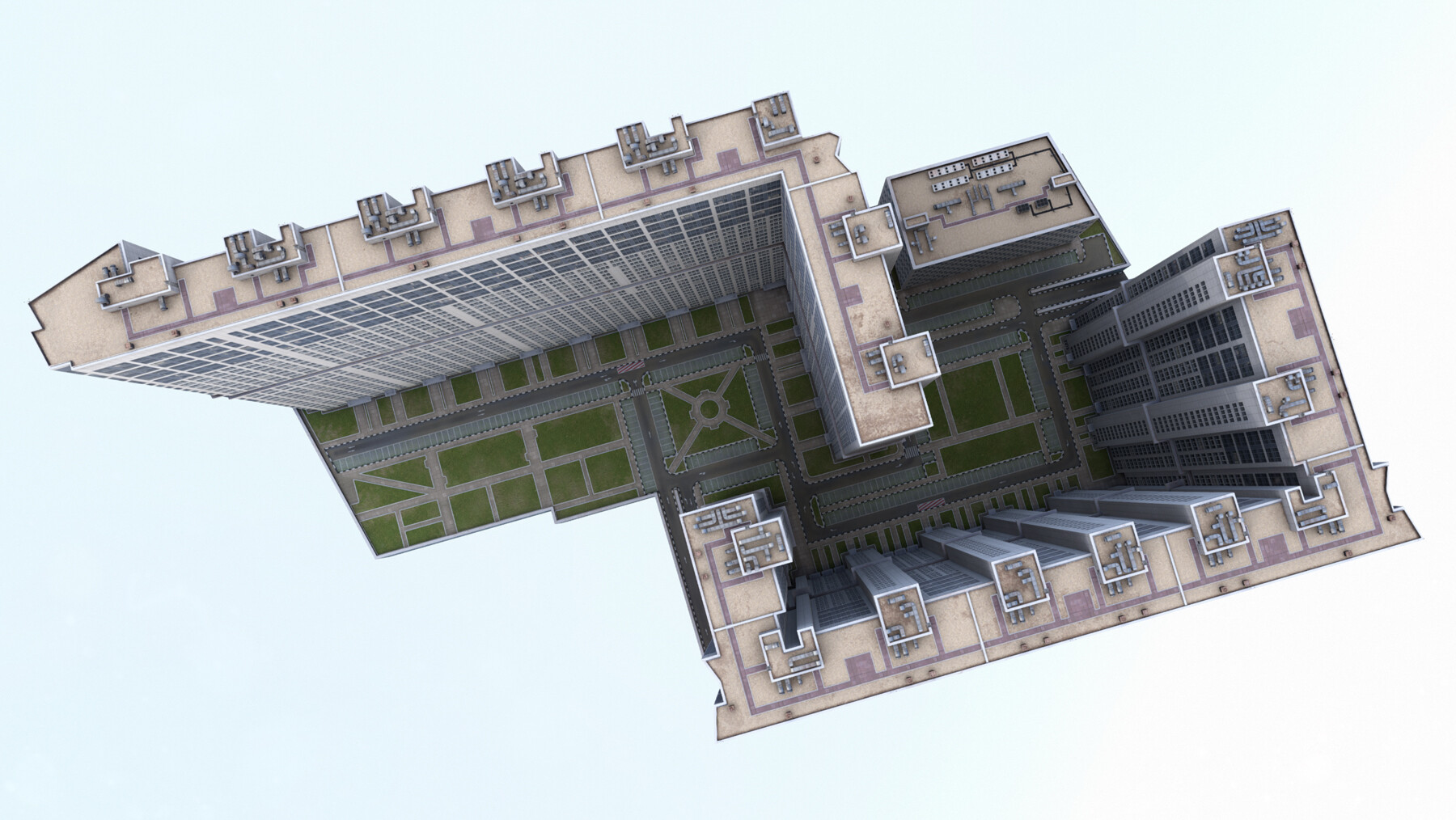 ArtStation - MSK Building 23 airbus | Game Assets