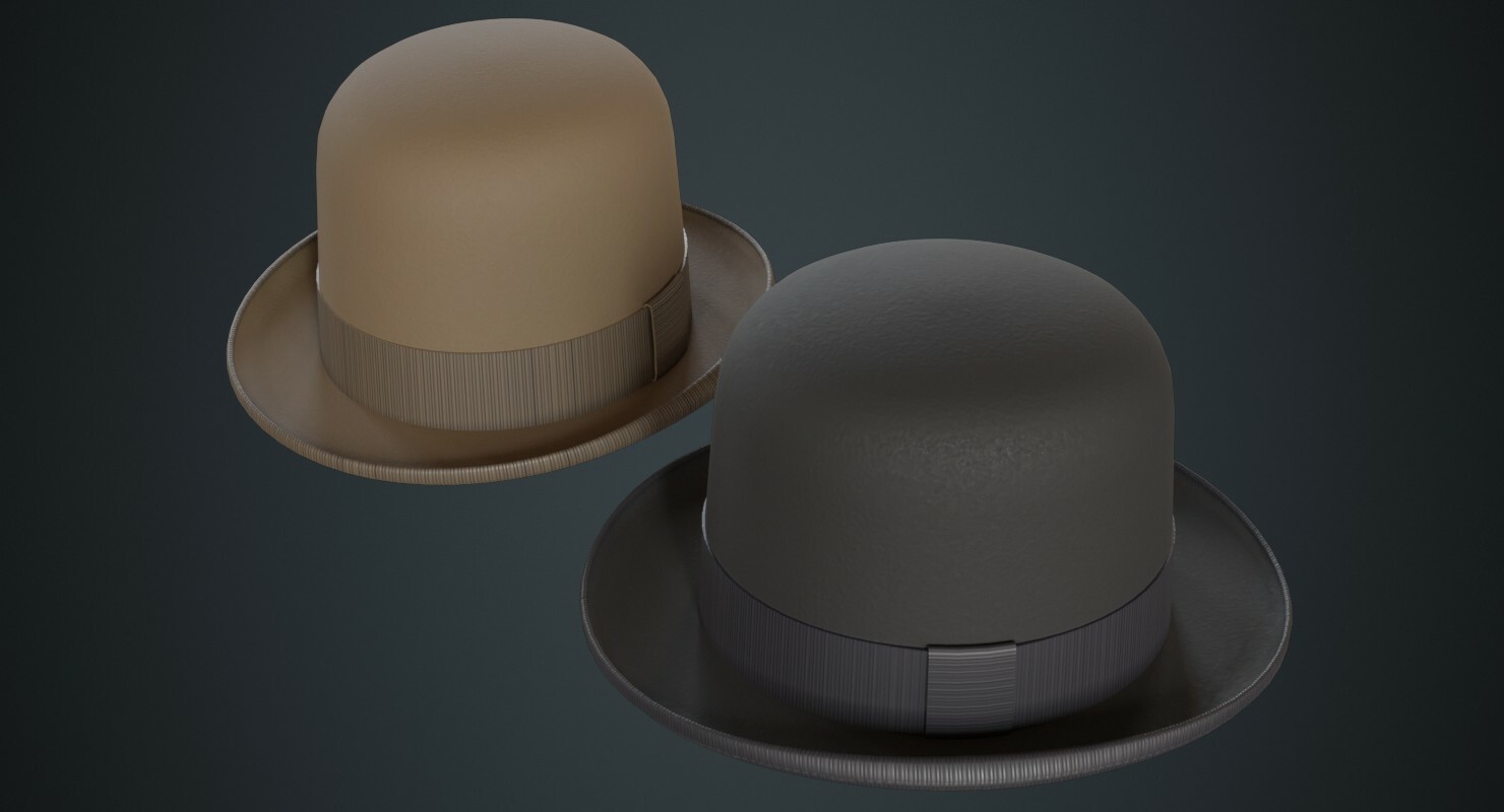 ArtStation - Bowler Hat 1A | Game Assets