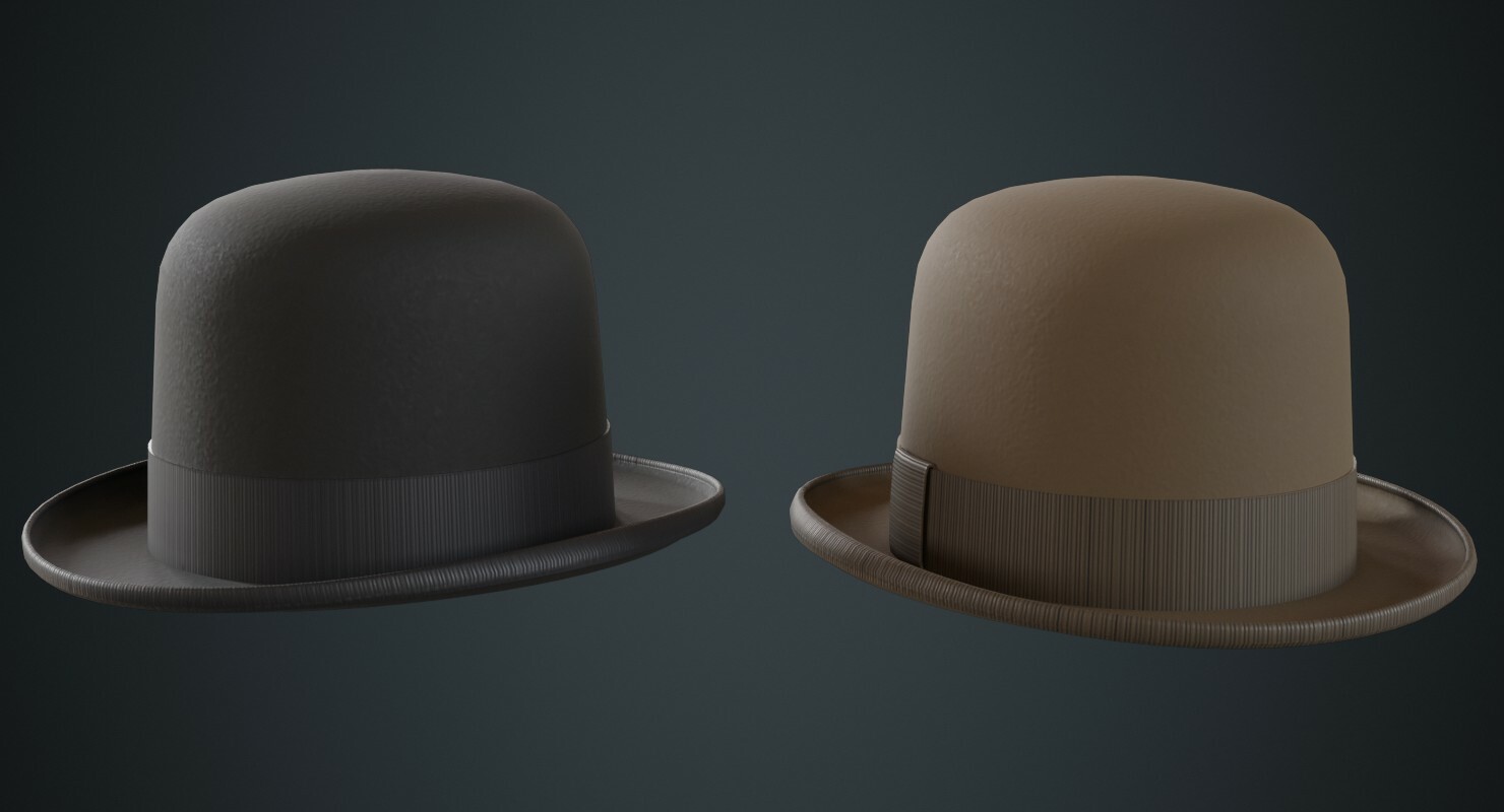 ArtStation - Bowler Hat 1A | Game Assets