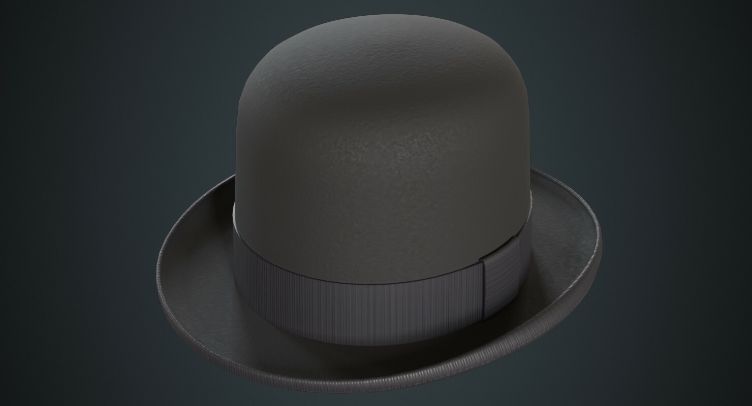 ArtStation - Bowler Hat 1A | Game Assets